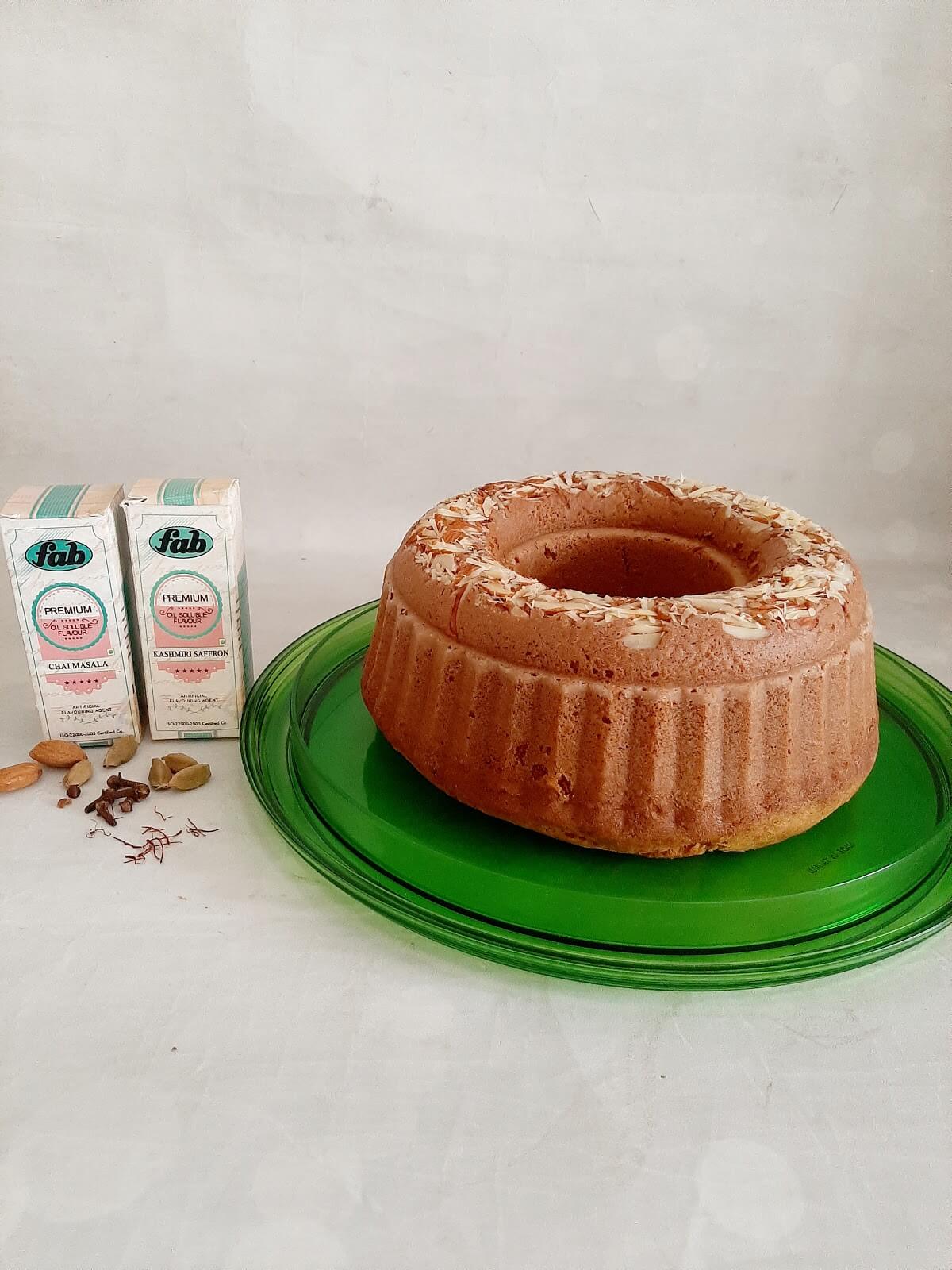 KESARIYA CHAI CAKE (EGGLESS)
